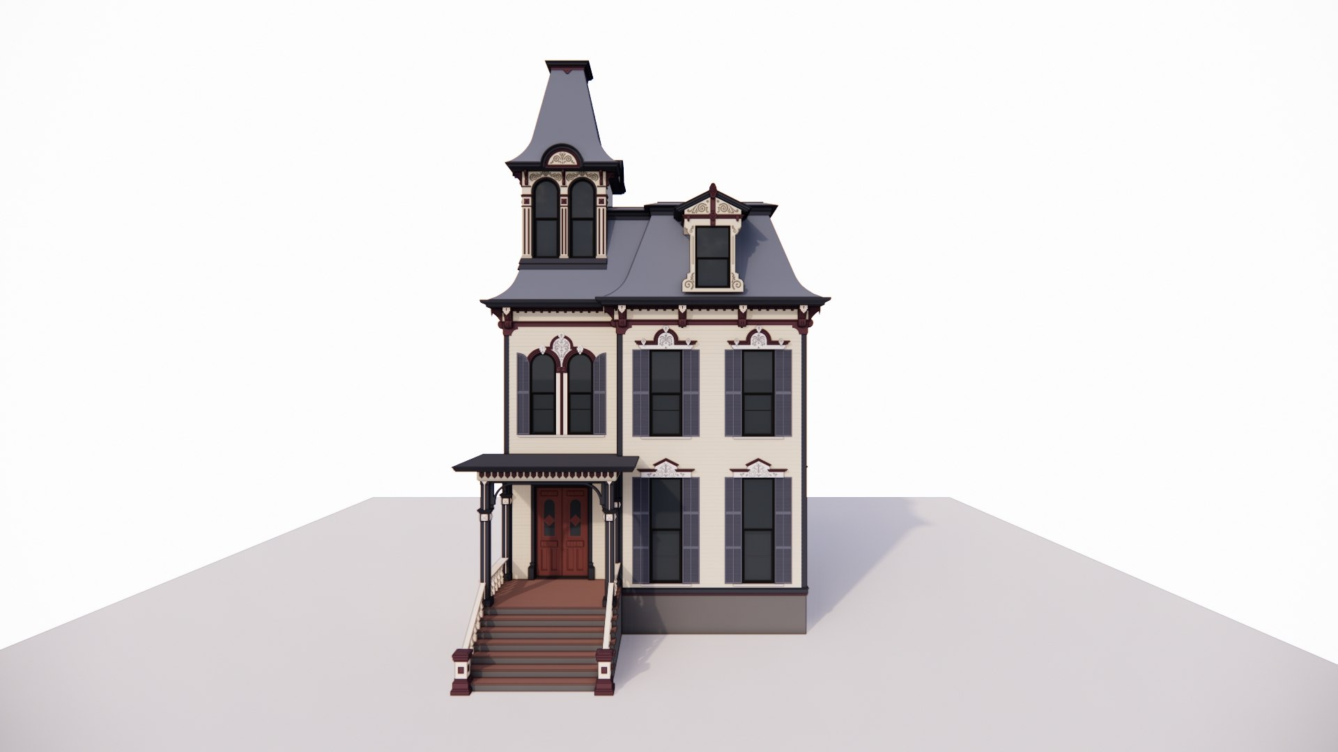 Victorian House 3D Model 3D Model - TurboSquid 2289658