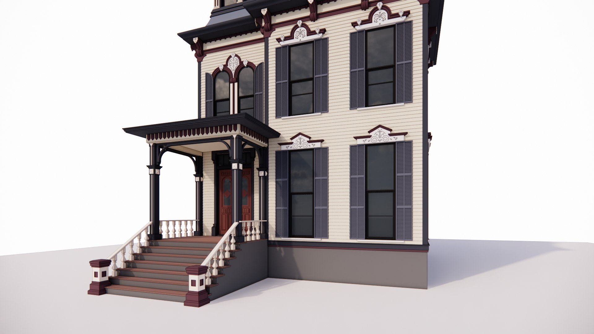Victorian House 3D Model 3D Model - TurboSquid 2289658