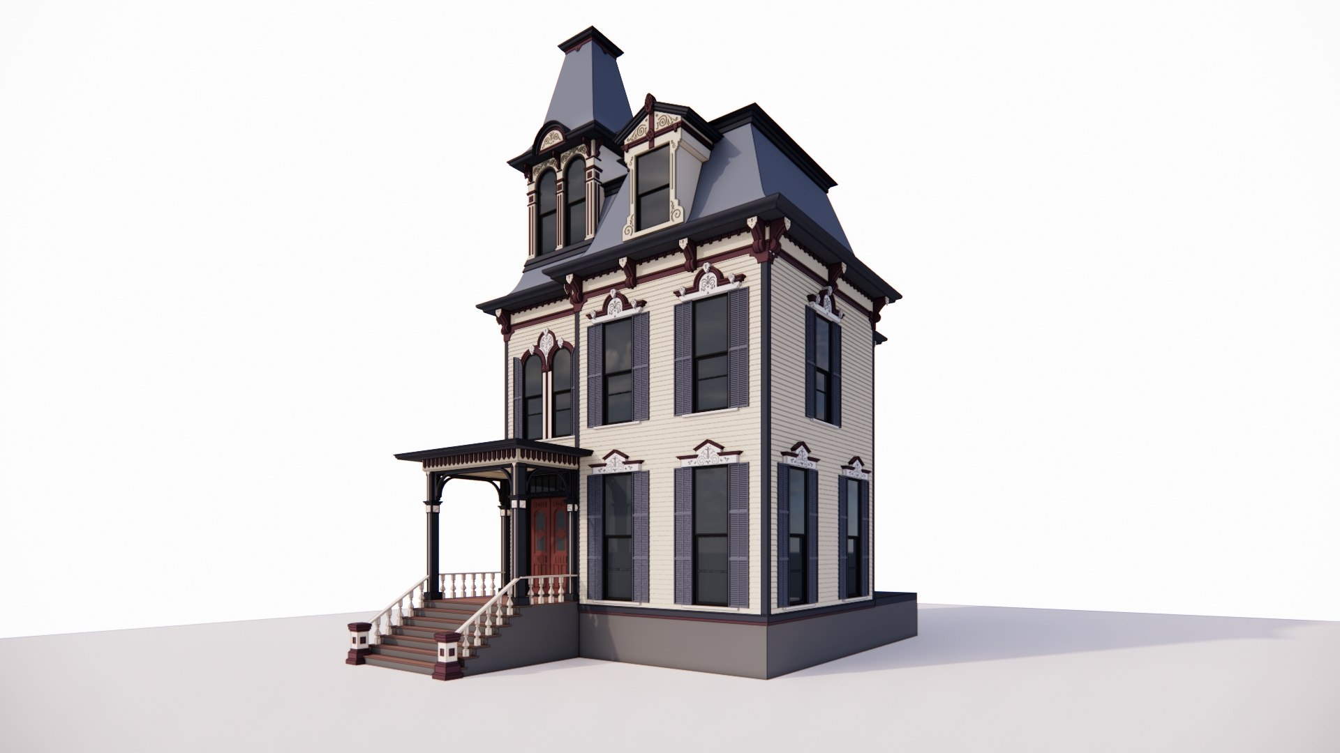 Victorian House 3D Model 3D Model - TurboSquid 2289658