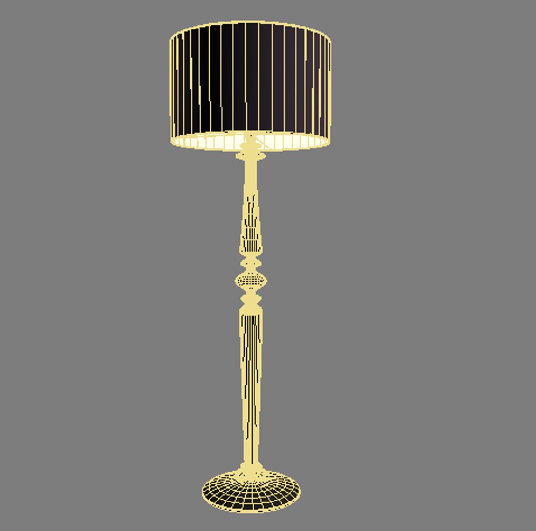 3d Model Spindle Floor Lamp