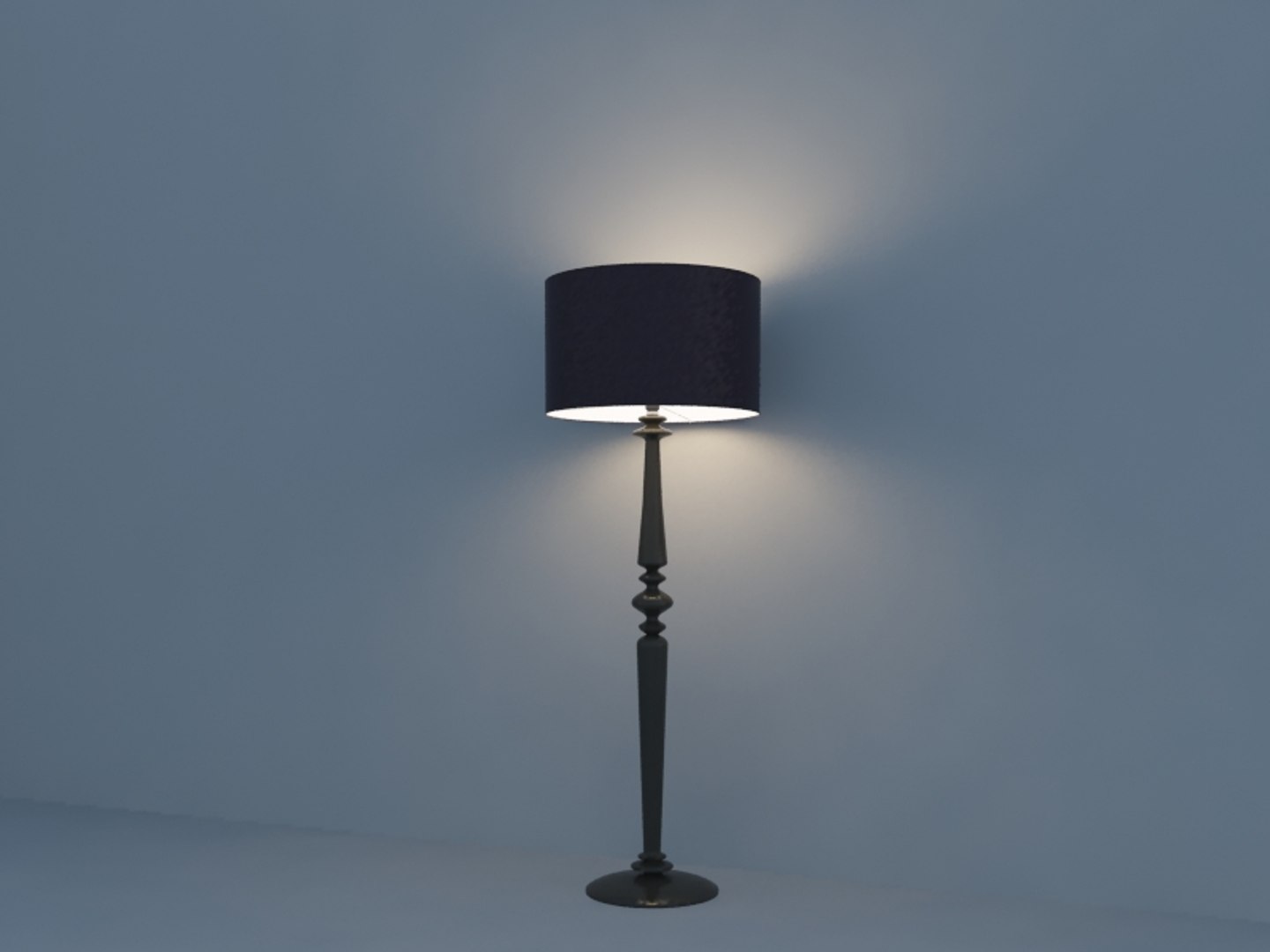 3d Model Spindle Floor Lamp