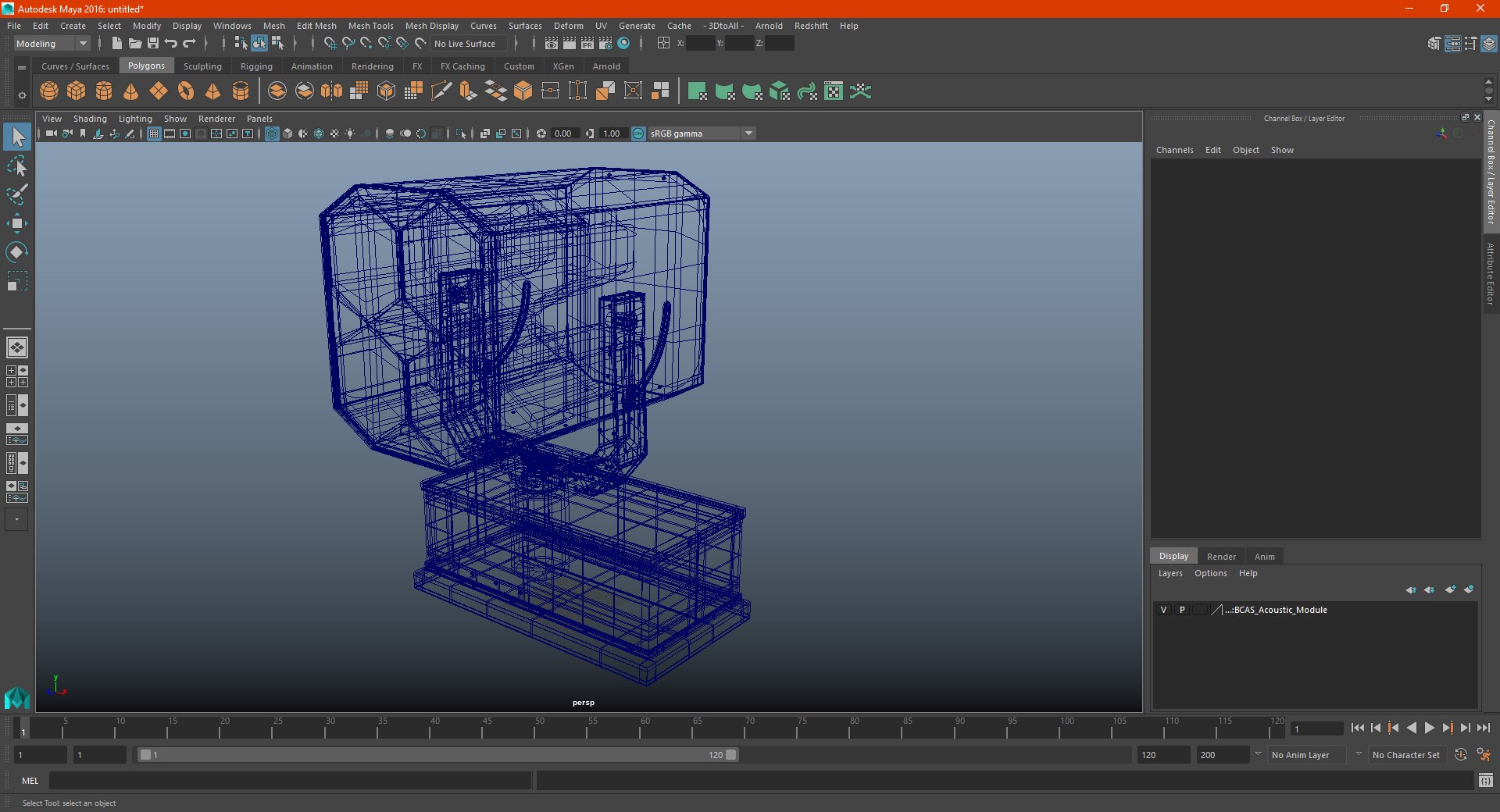 BCAS Acoustic Module 3D Model - TurboSquid 1714306