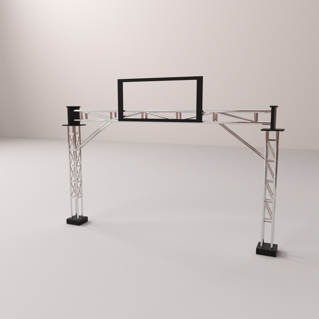 3D Entrance Gate - TurboSquid 1650540