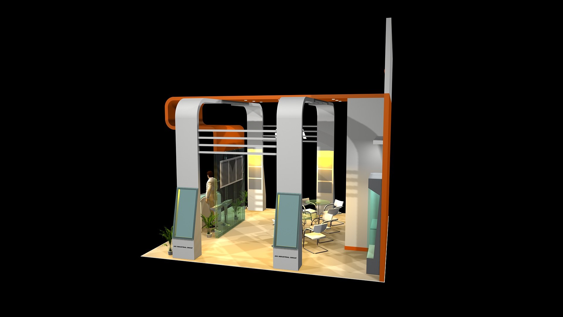 3 Side Open Stand Model - TurboSquid 1995681
