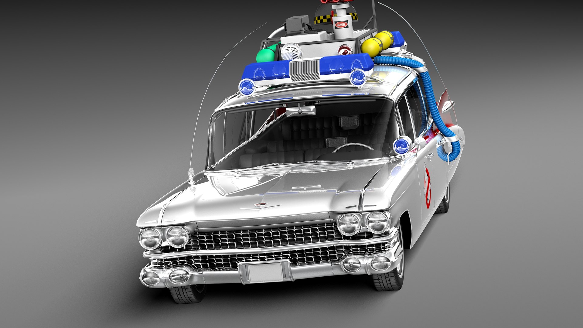 3D Ecto-1 Ghostbusters Car Model - TurboSquid 1361197