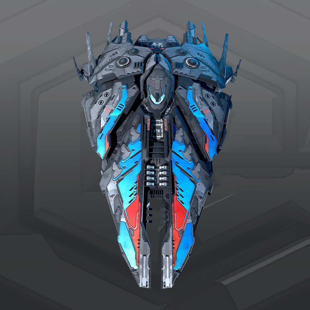 3D Sf Alien Destroyer A5 - TurboSquid 1277247