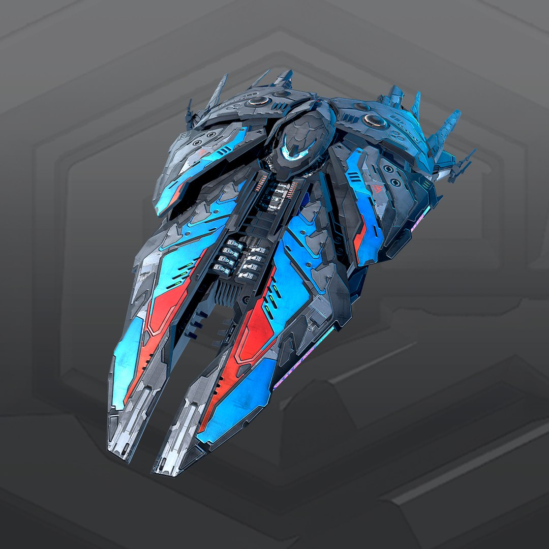 3D Sf Alien Destroyer A5 - TurboSquid 1277247