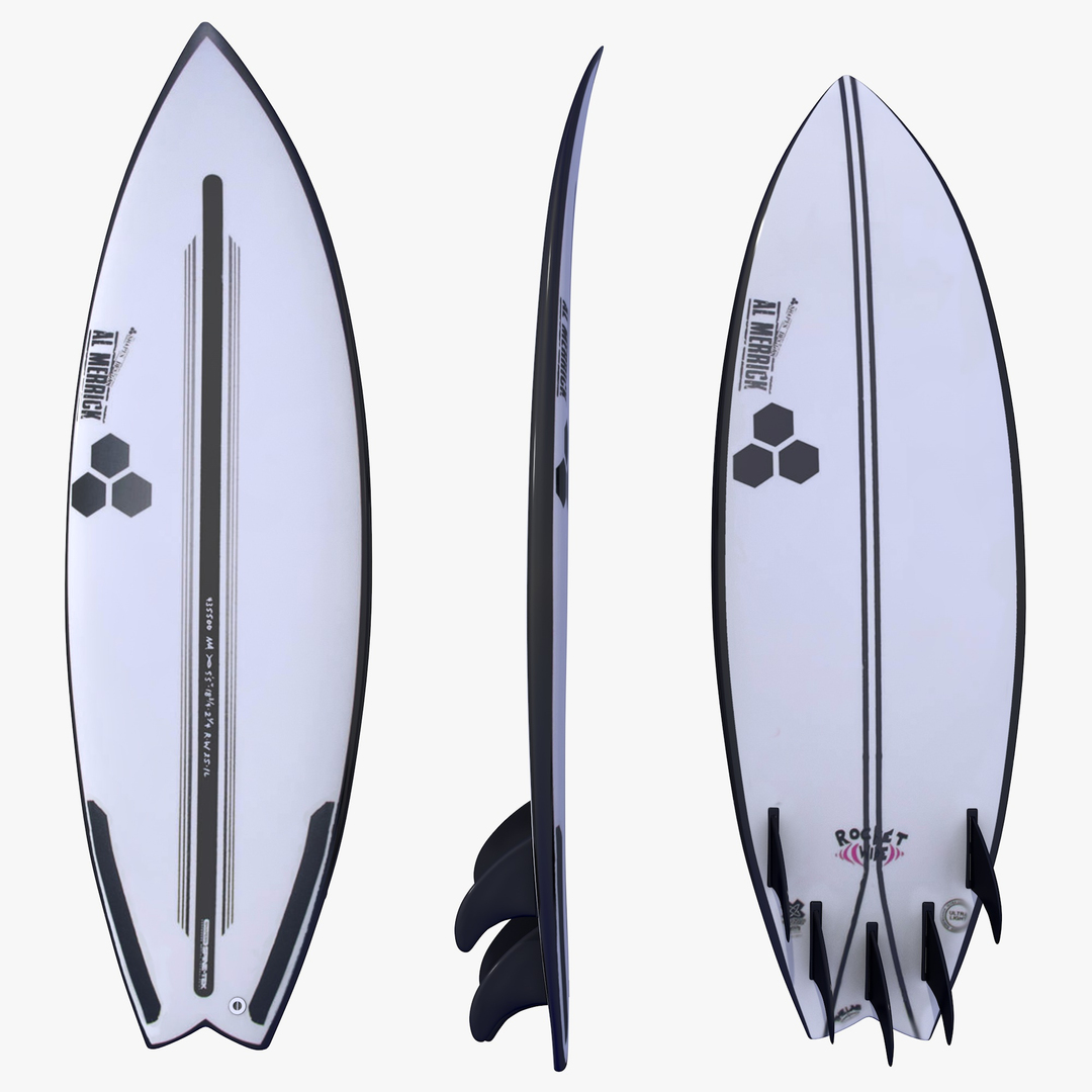 3D Surfboard Al Merrick - TurboSquid 1784632
