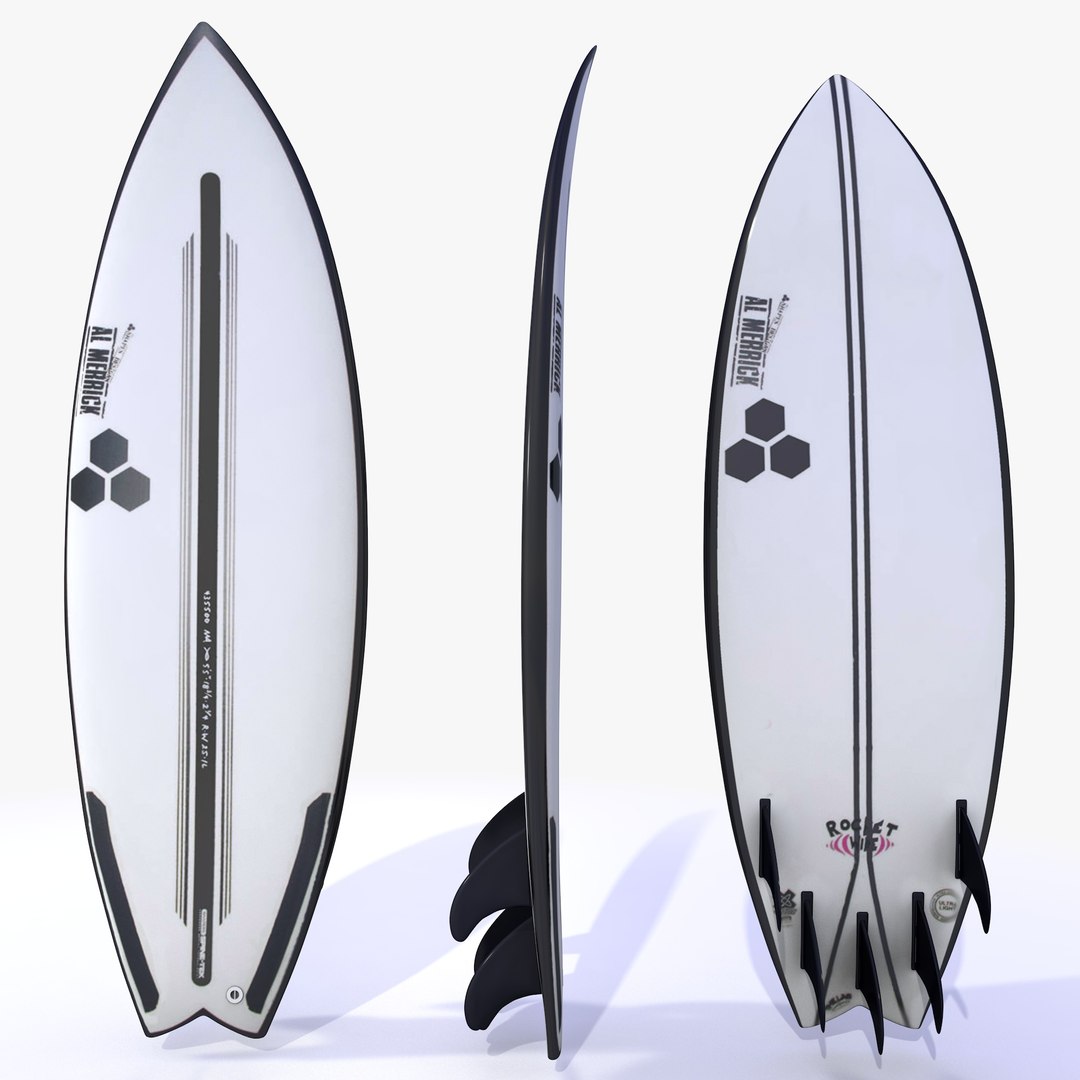 3D Surfboard Al Merrick - TurboSquid 1784632