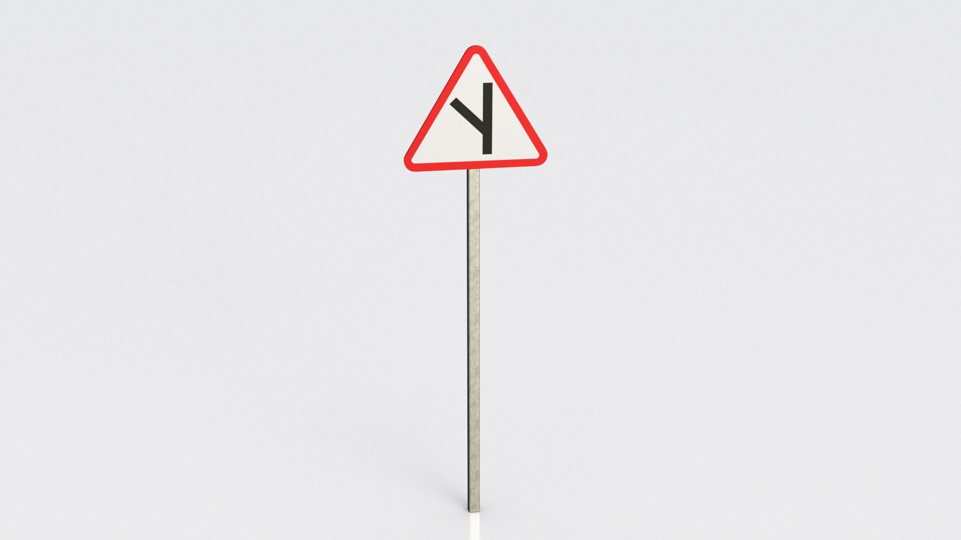 Left Side Road Road Sign 3D Model - TurboSquid 2108254