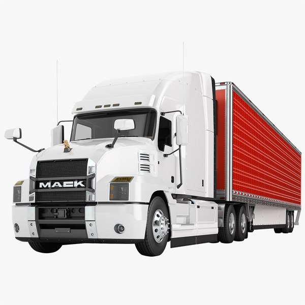 modelo 3d Mack Anthem 70 Sleeper 2020 Truck Trailer 03 - TurboSquid 2098132