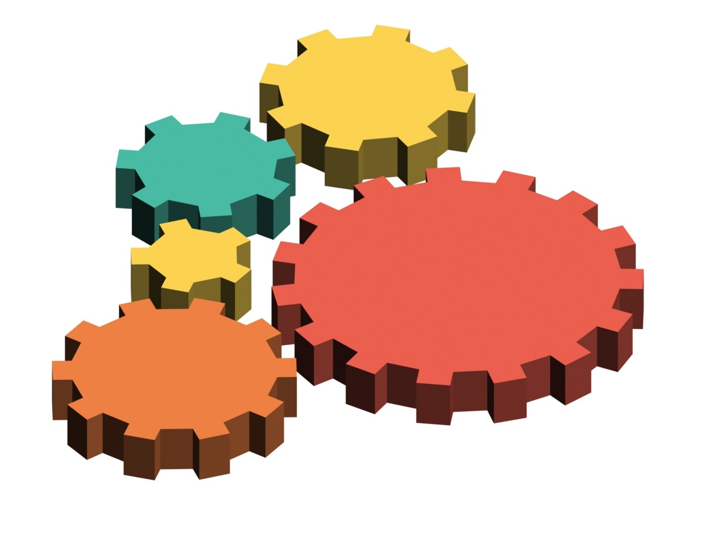 3d simple cogs