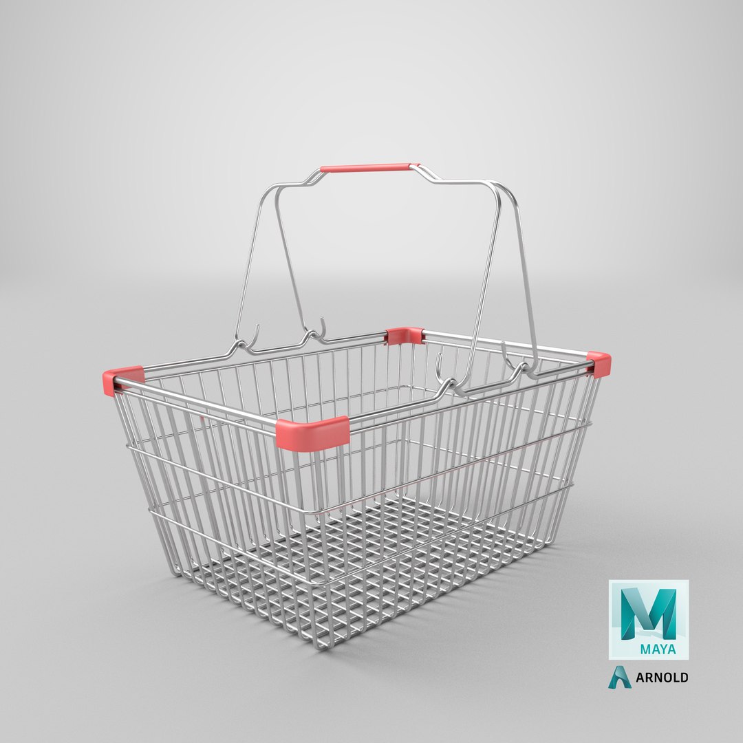 Detailed Shopping Basket 3D Model - TurboSquid 2000396