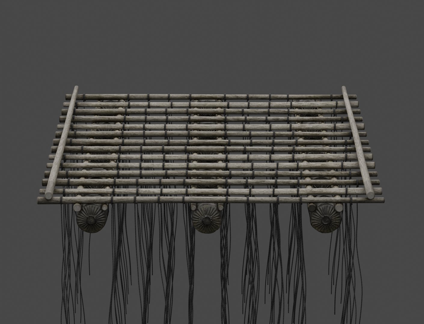 Traditional Wooden Aquaculture Raft And Fishing Raft 3D Model ...