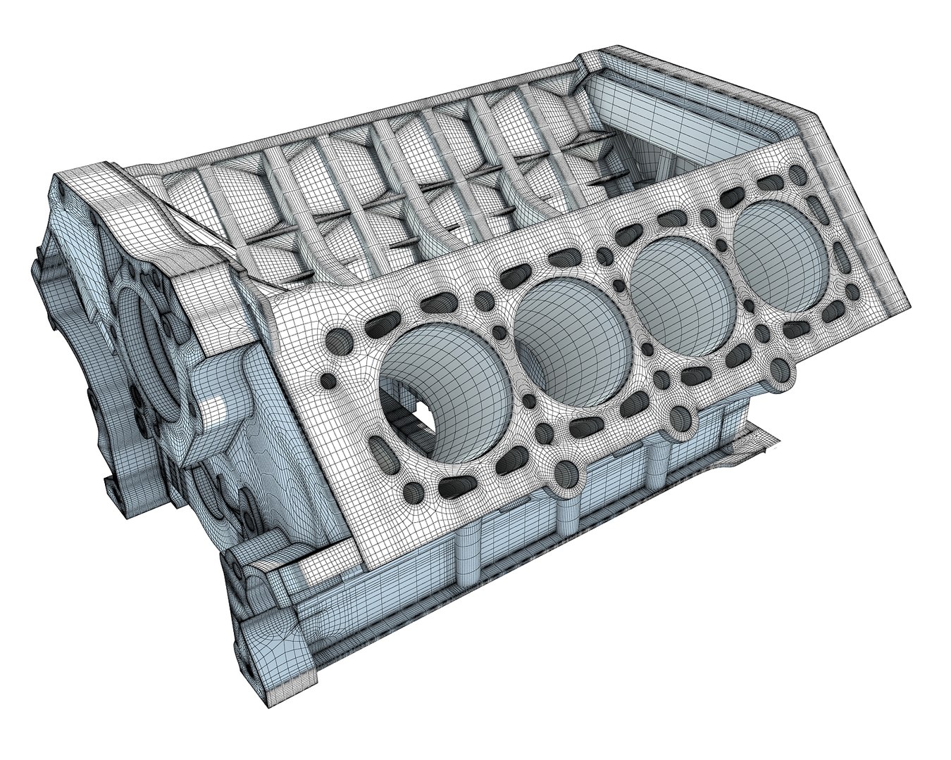 3D model v8 engine block - TurboSquid 1341905