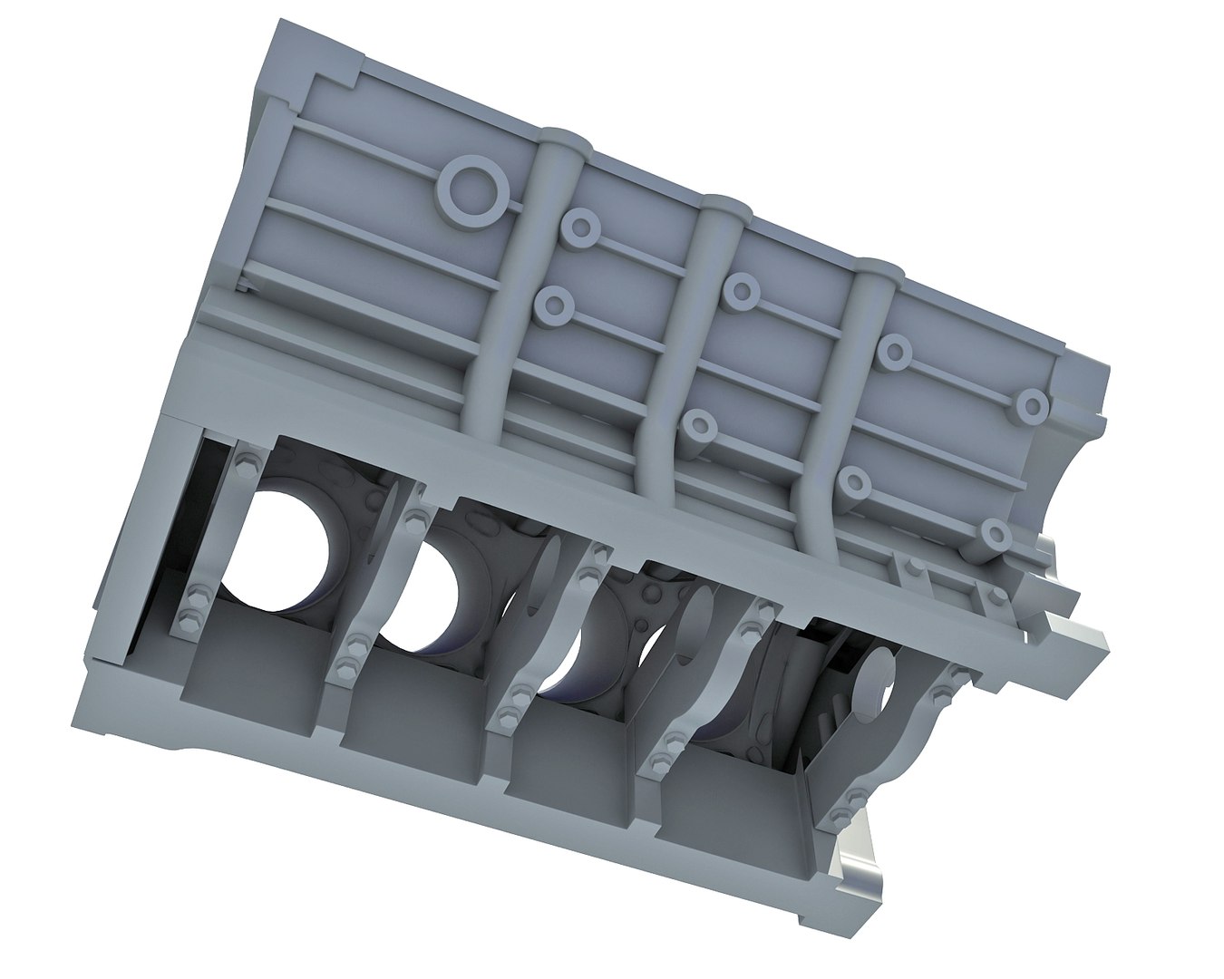 3D model v8 engine block - TurboSquid 1341905