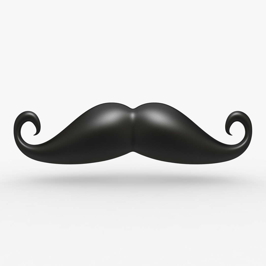 cartoon mustache 02 max