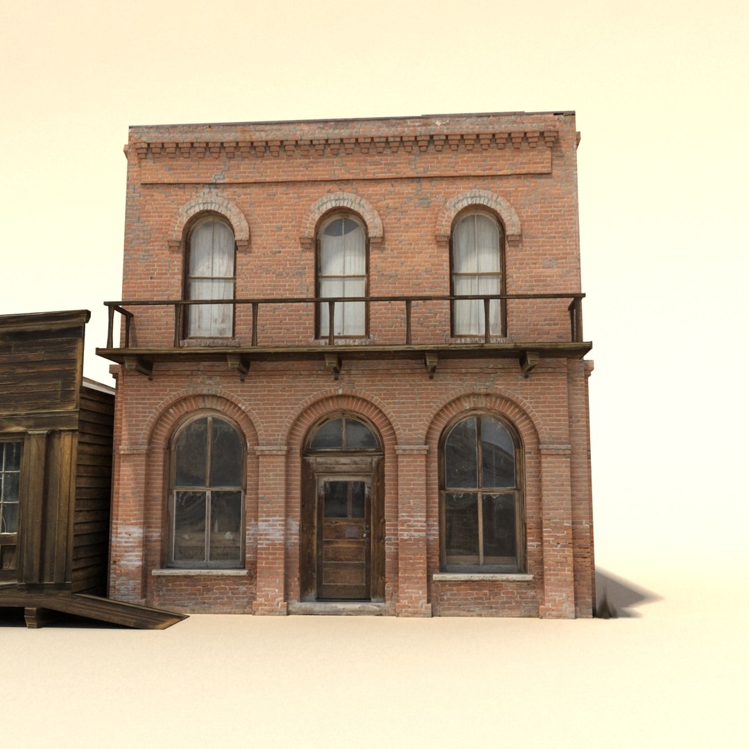 Old Wild West Buildings 3d Model
