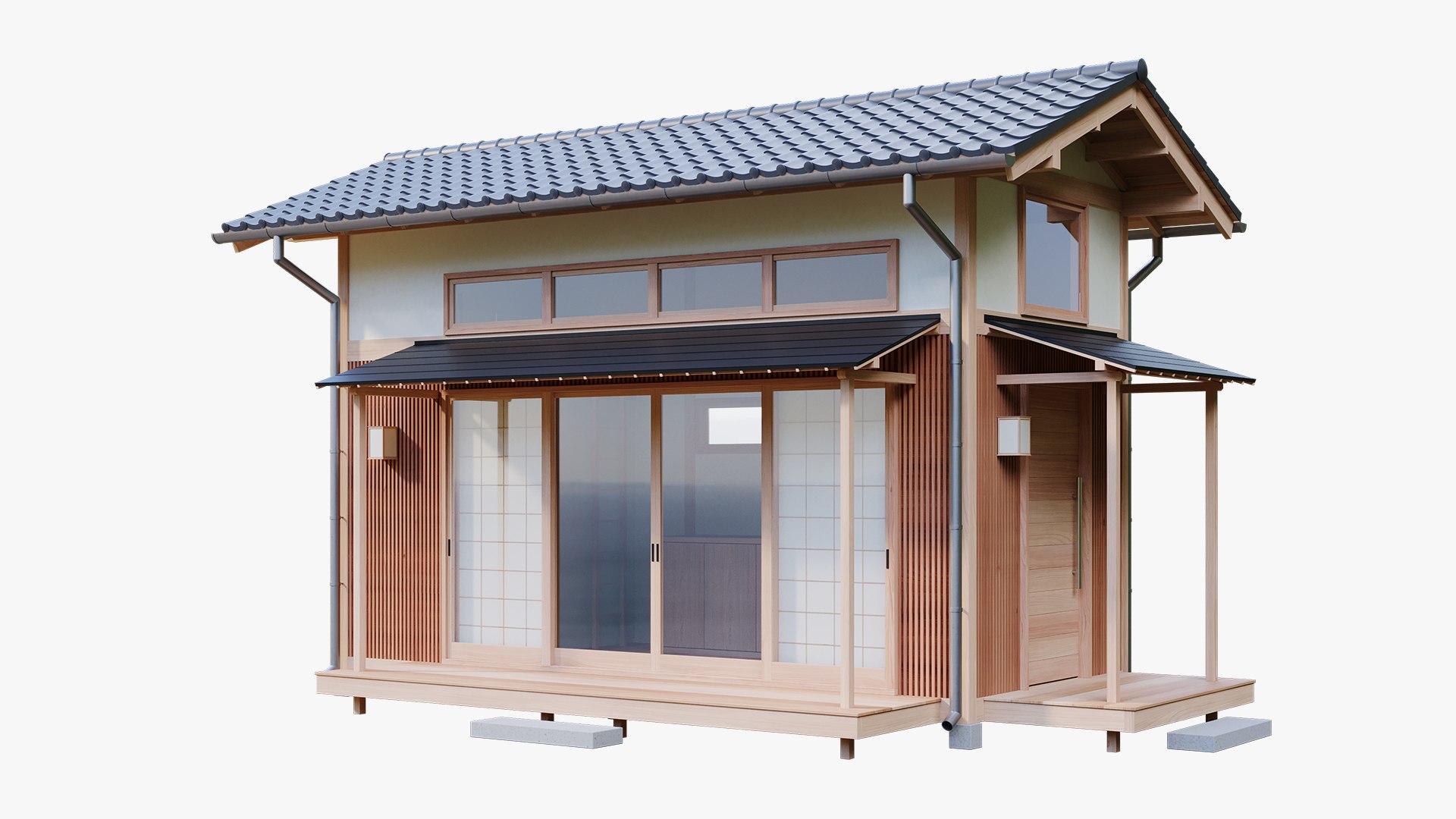 3D Japanese Style Small House Model - TurboSquid 2502818