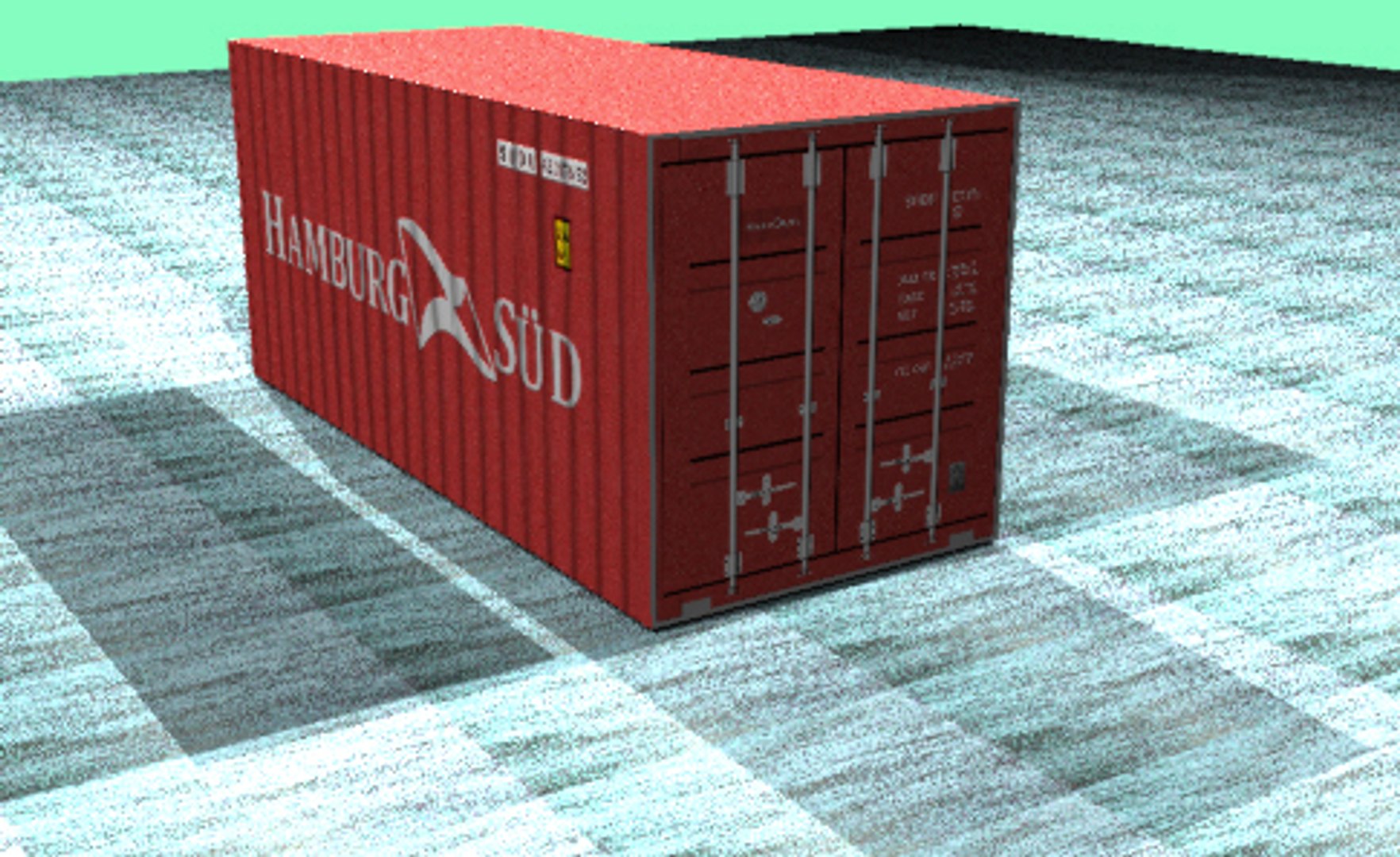 3d Teu Shipping Container
