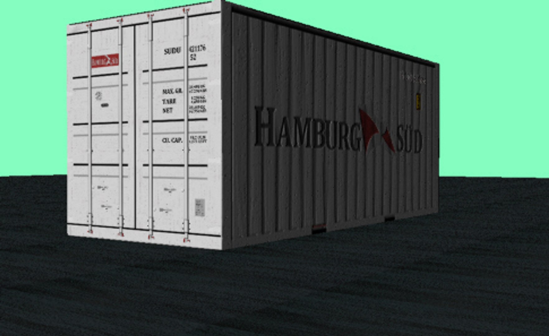 3d Teu Shipping Container