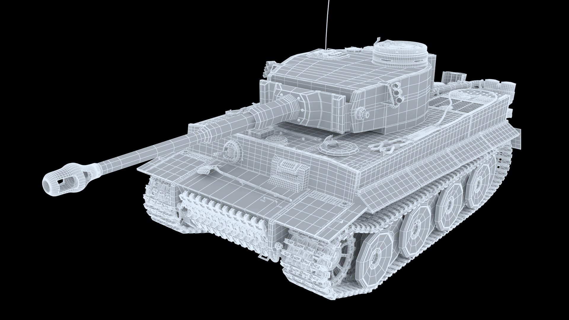 Tiger Tank 3D model - TurboSquid 1821460