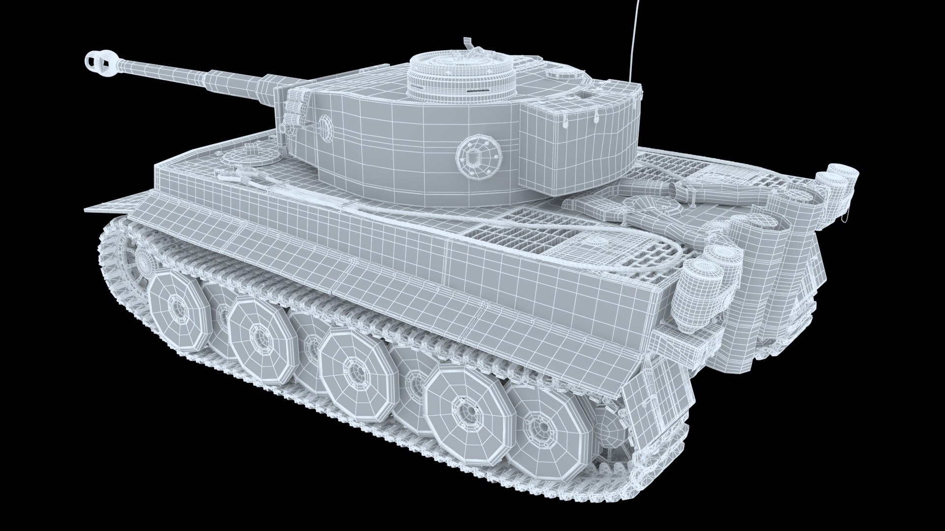 Tiger Tank 3D model - TurboSquid 1821460