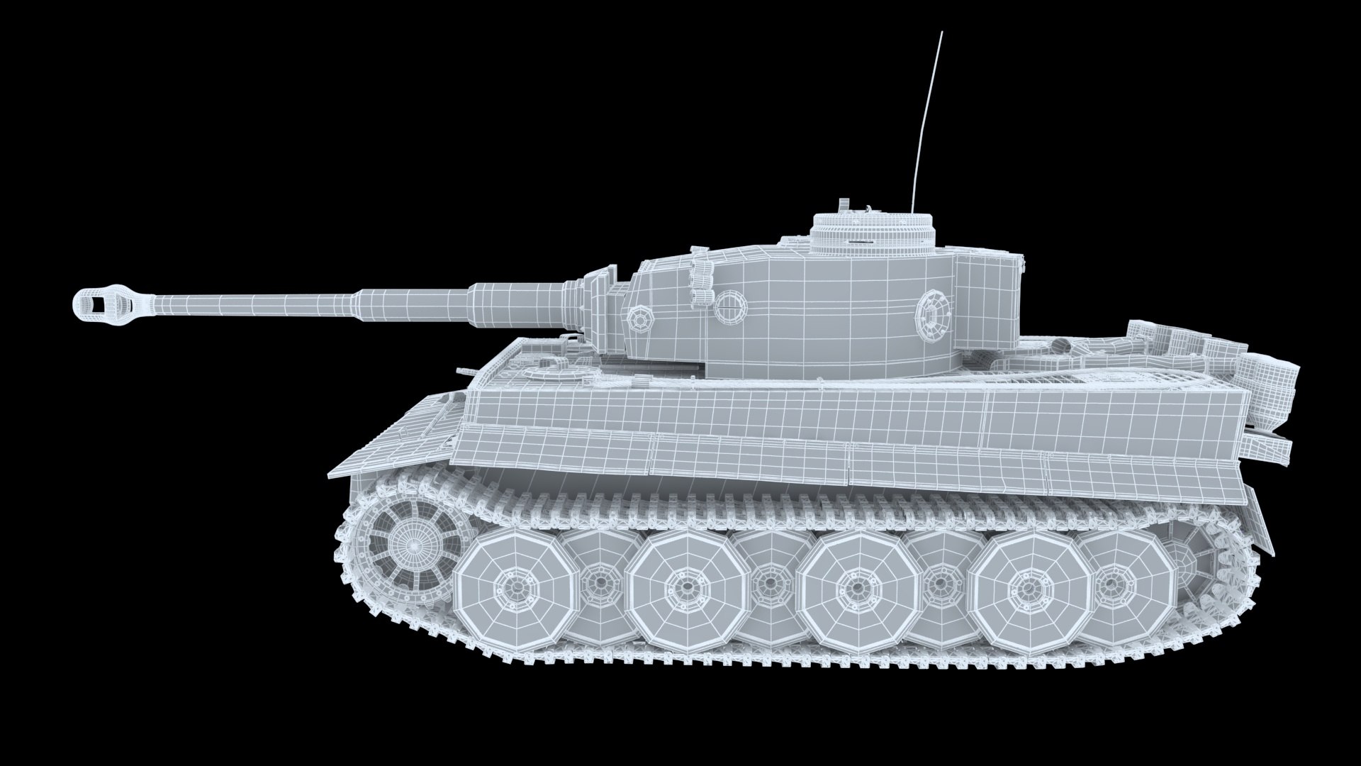 Tiger Tank 3D model - TurboSquid 1821460