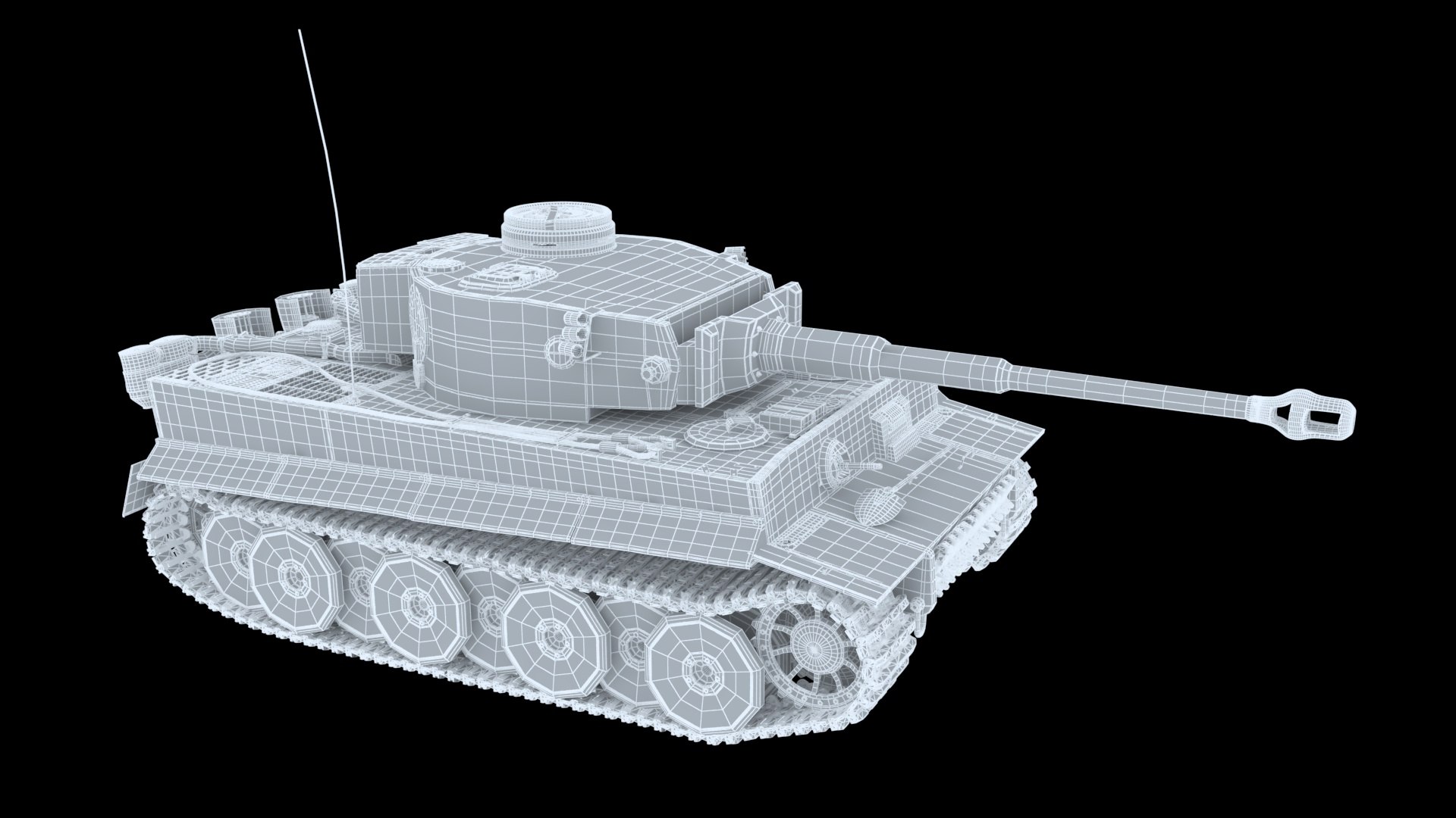 Tiger Tank 3D model - TurboSquid 1821460
