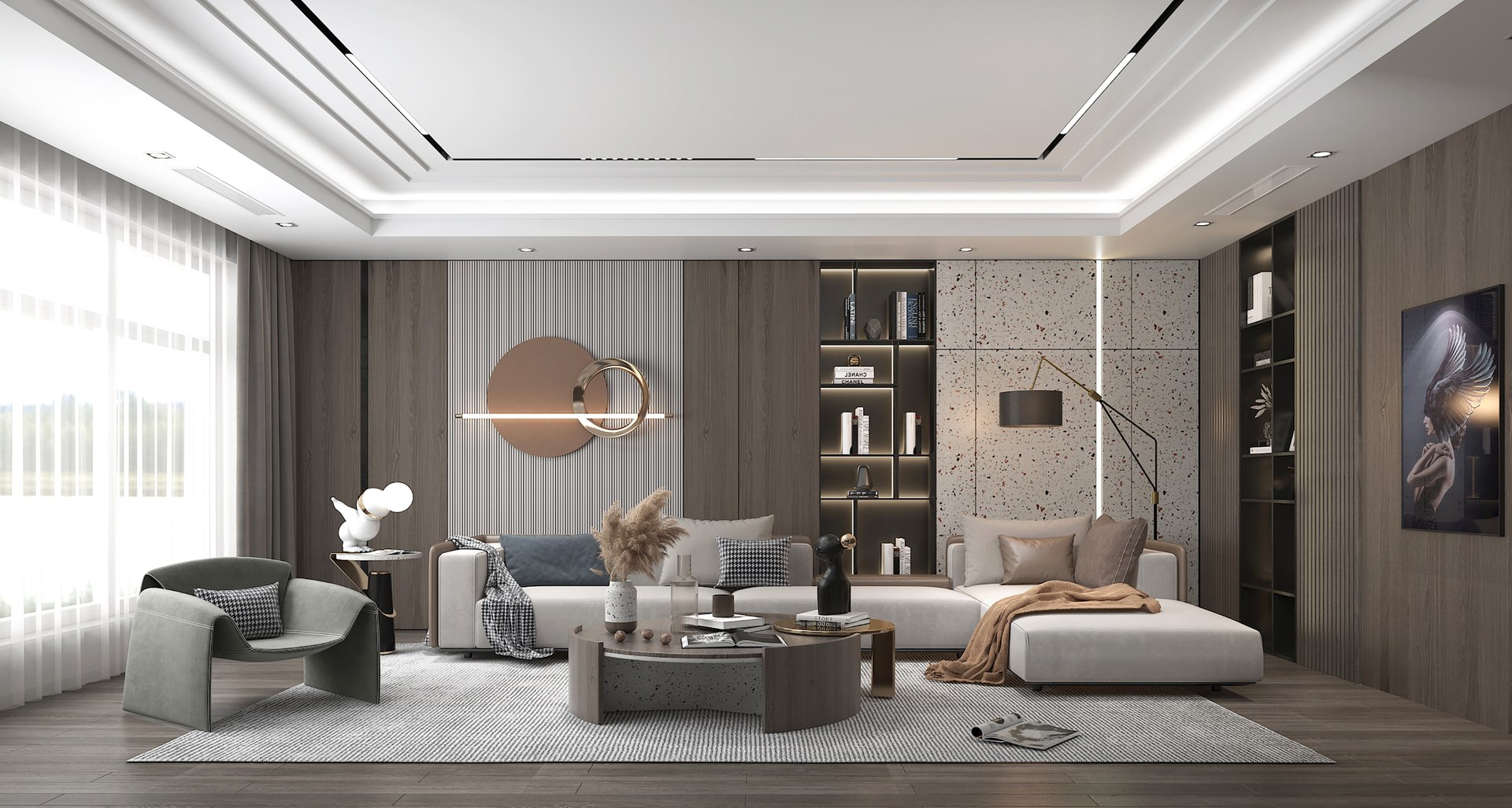 modelo 3d Modern Living Room Scene - TurboSquid 1973782