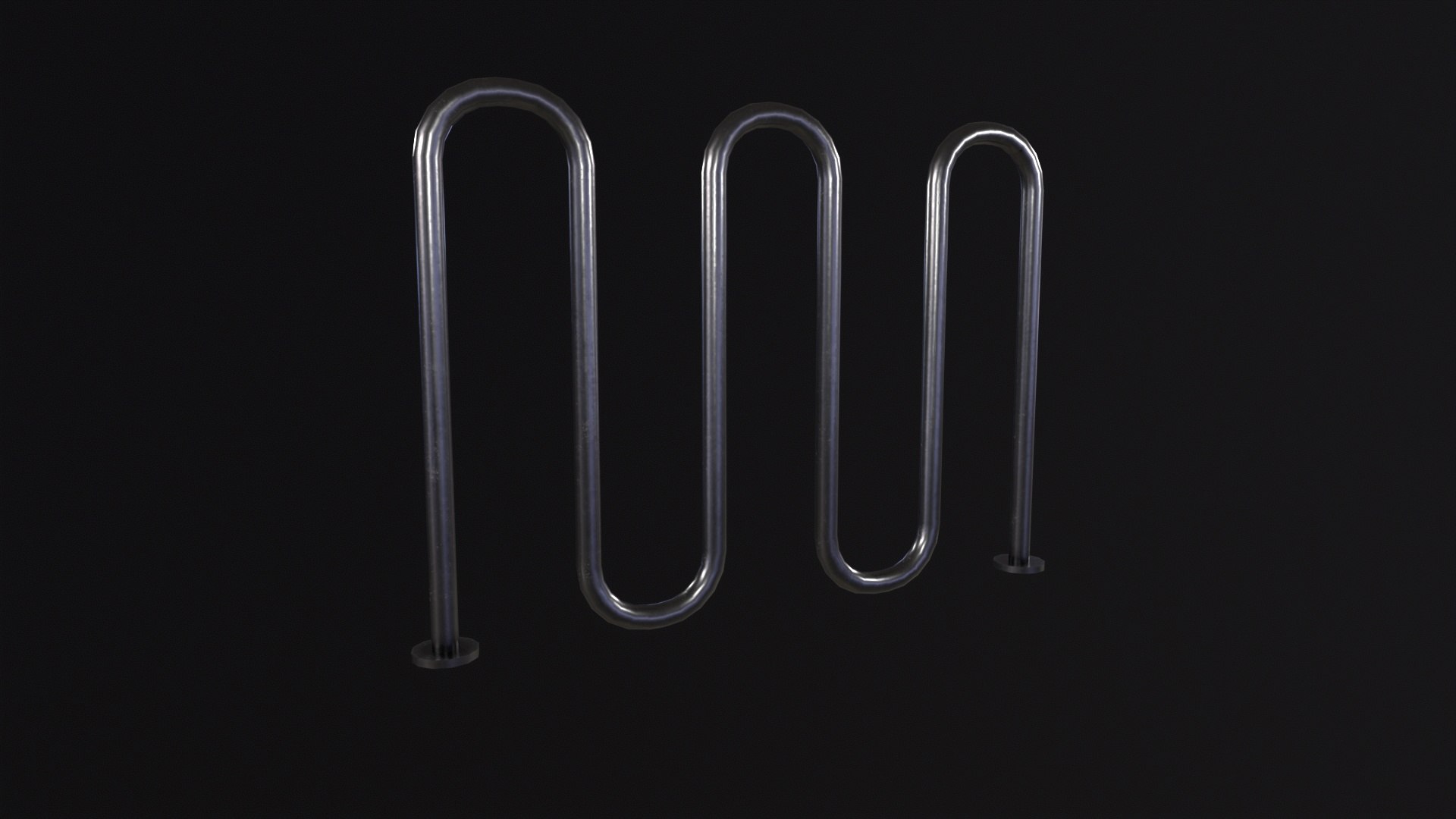 3D Wave bicycle racks - TurboSquid 2163711