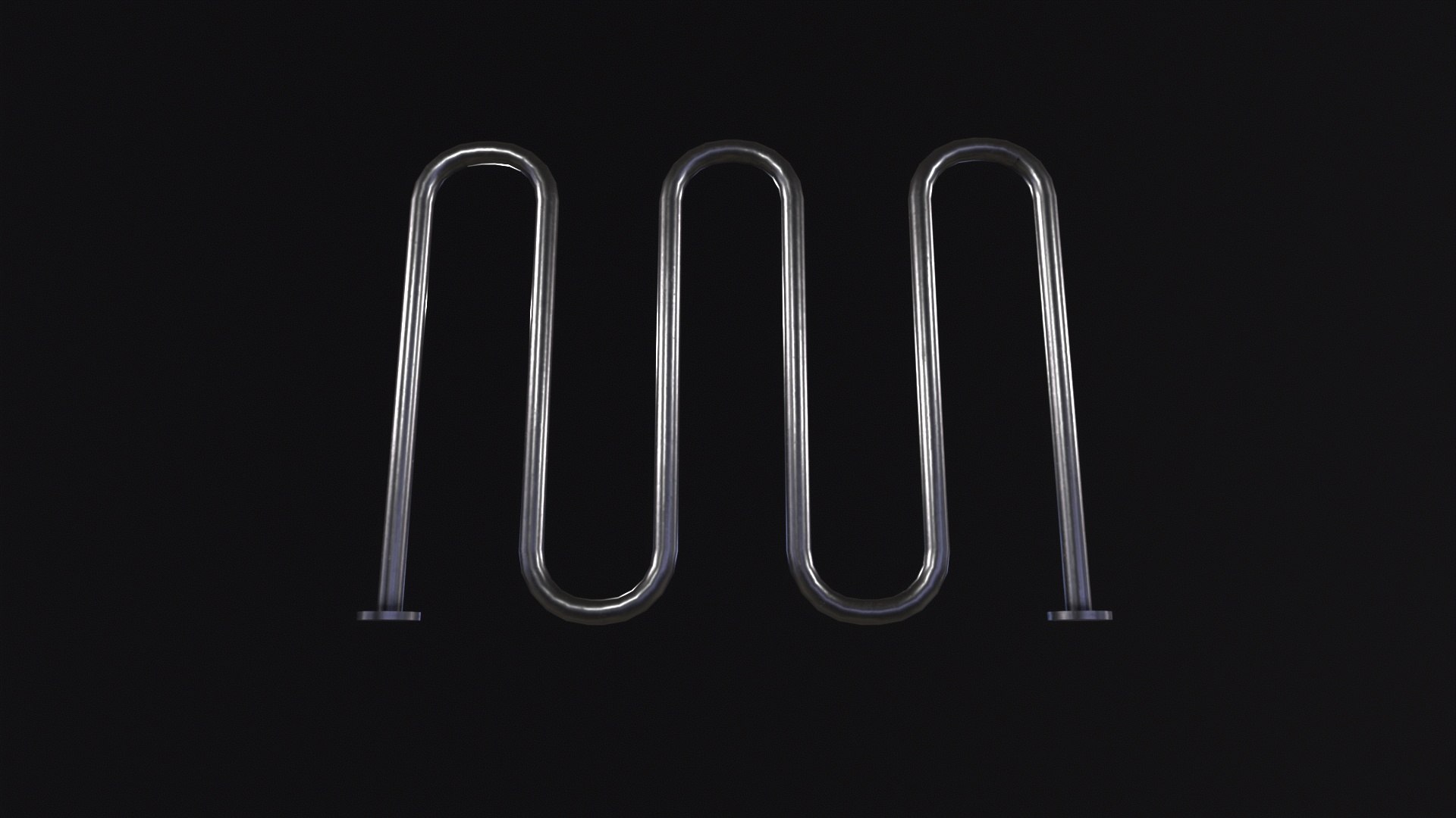 3D Wave bicycle racks - TurboSquid 2163711