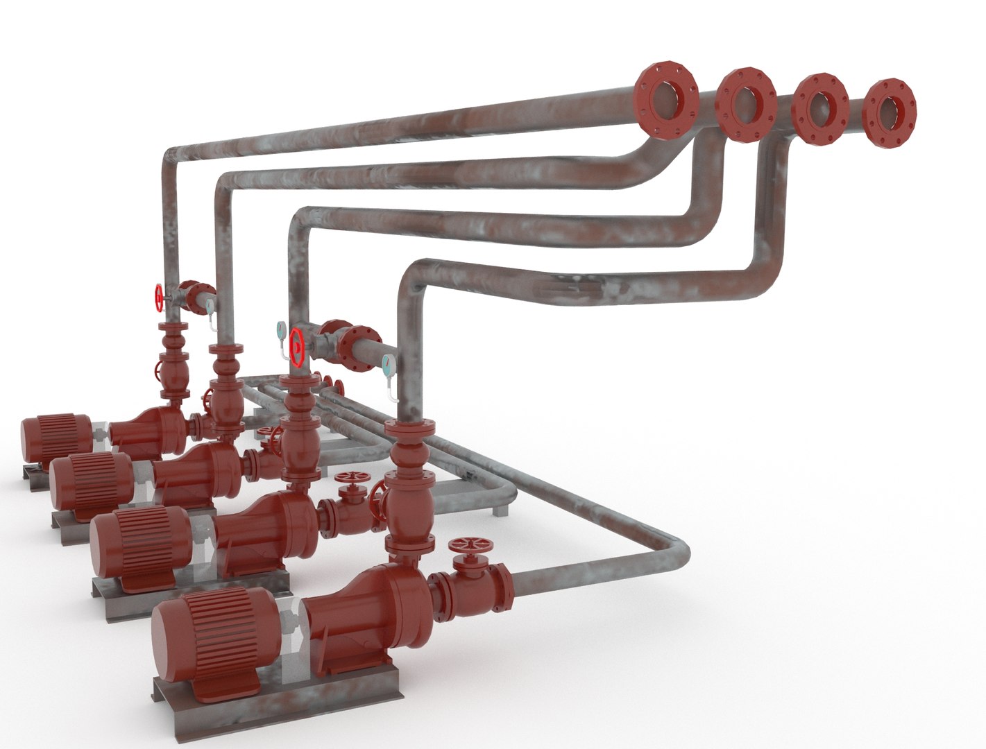 Fire Pump Station 3D Model - TurboSquid 1757079