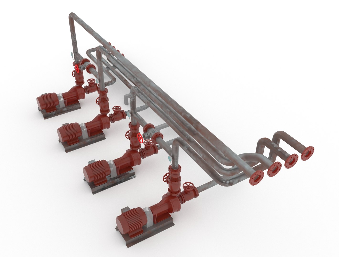 Fire Pump Station 3D Model - TurboSquid 1757079