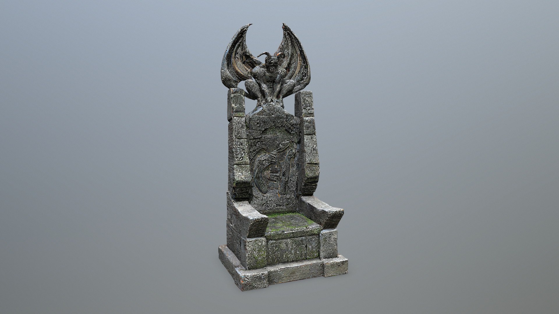 Devil Stone Throne 3 Model - TurboSquid 2268828