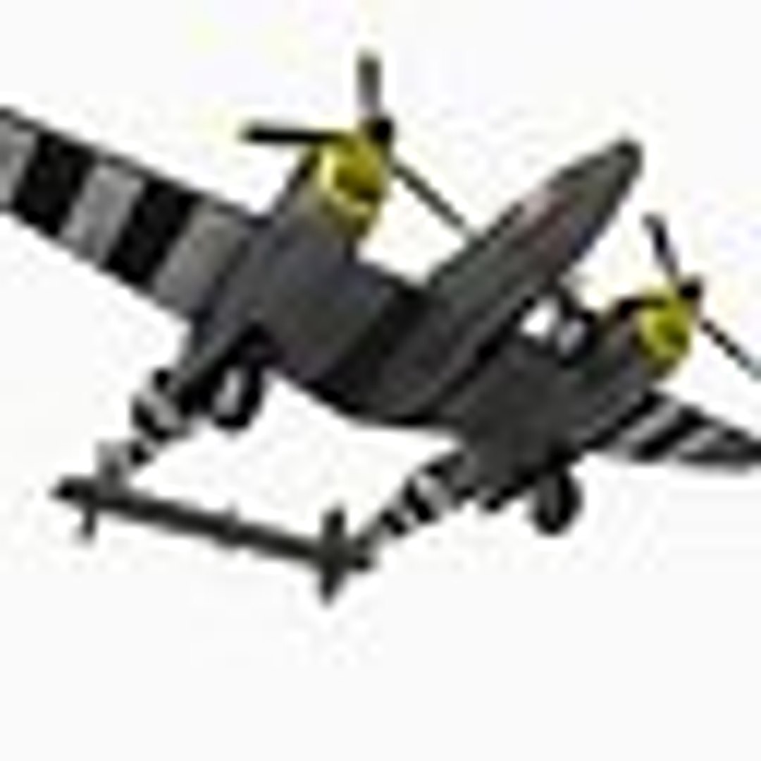 P-38 Lightning Lockheed 3d Model