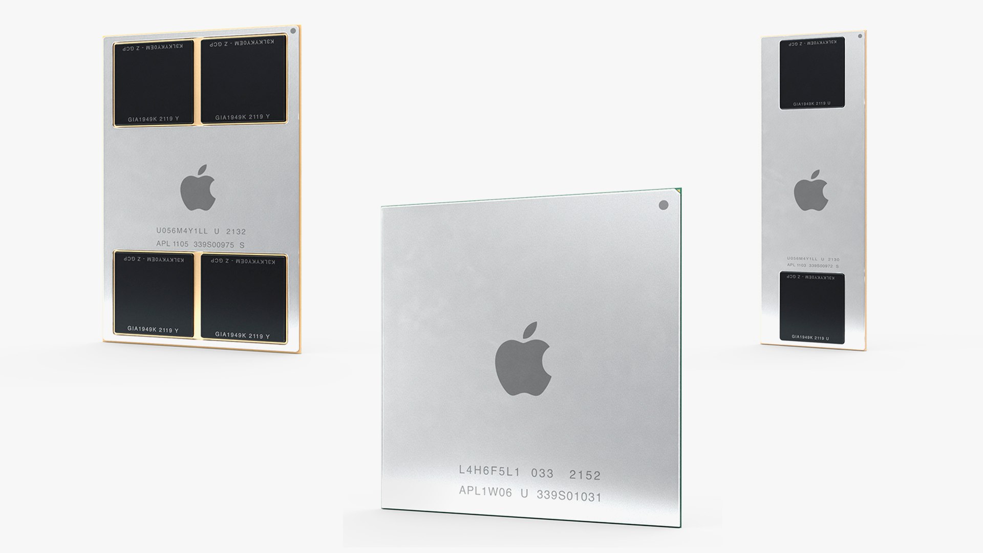 Apple Computer Chips Collection Model - TurboSquid 2169254