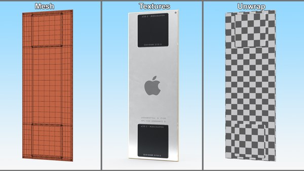 苹果电脑芯片系列3D模型 - TurboSquid 2169254