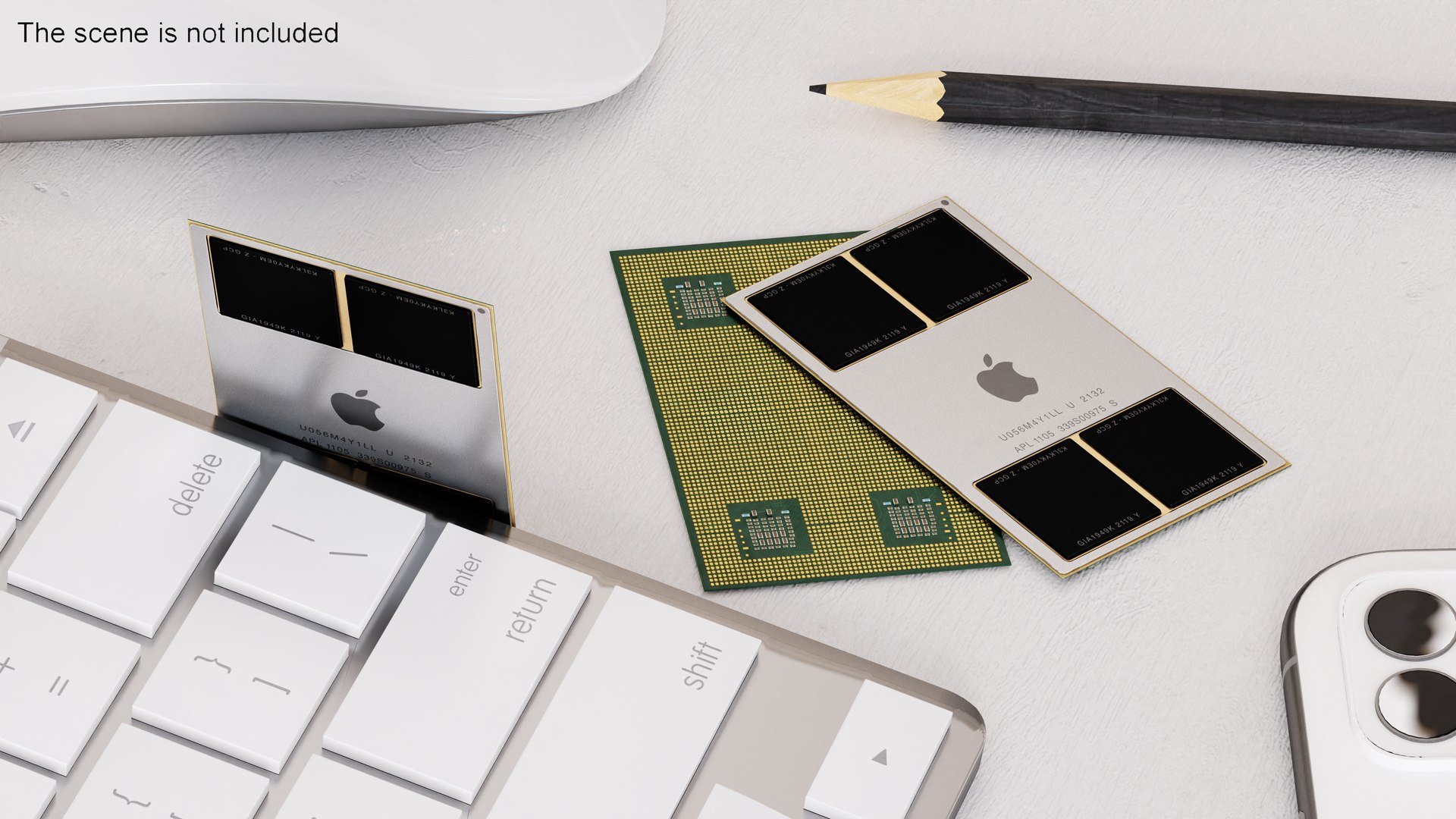 Apple Computer Chips Collection Model - TurboSquid 2169254