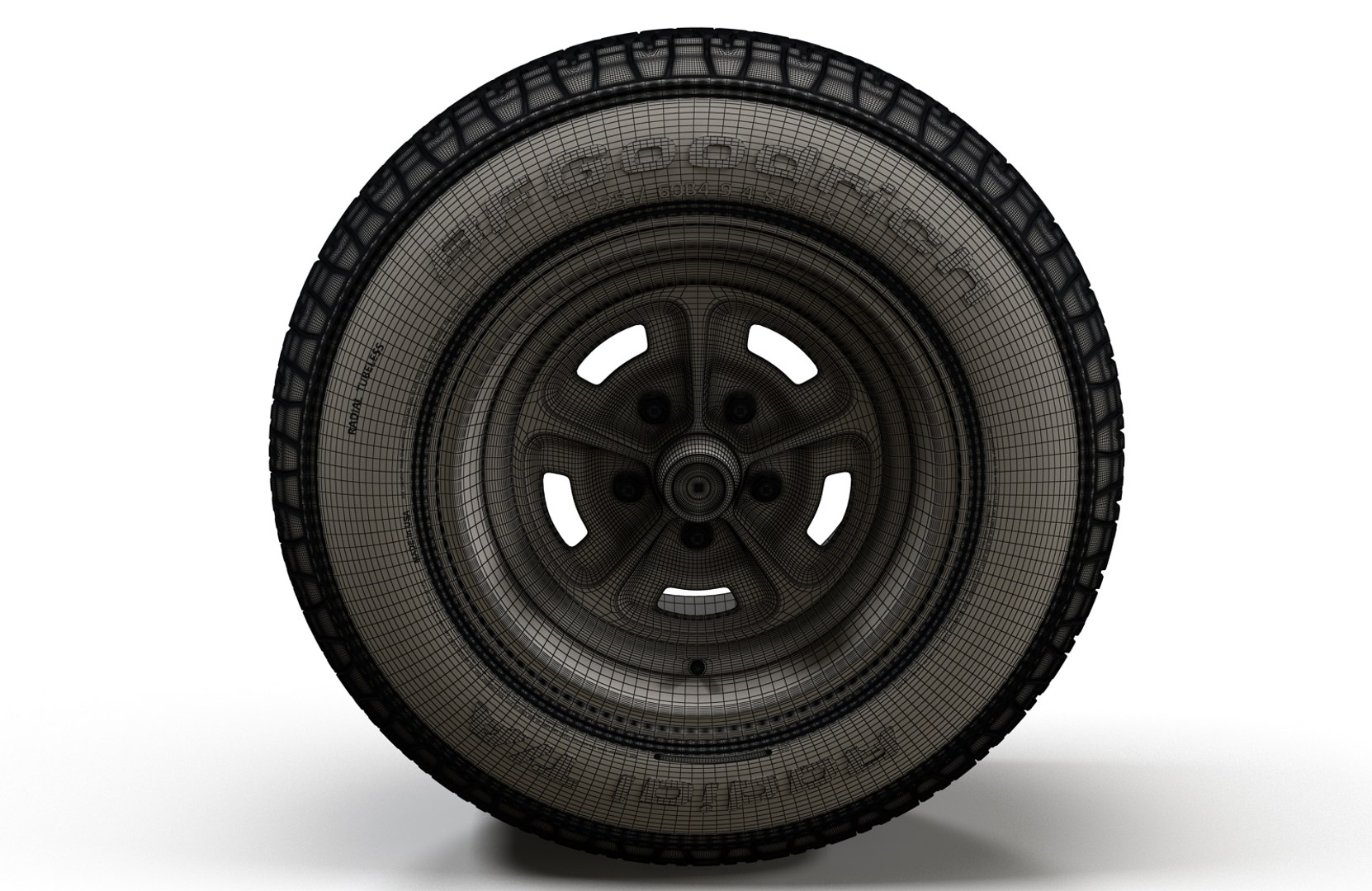 Wheel Rim Tire 3D Model - TurboSquid 1578633