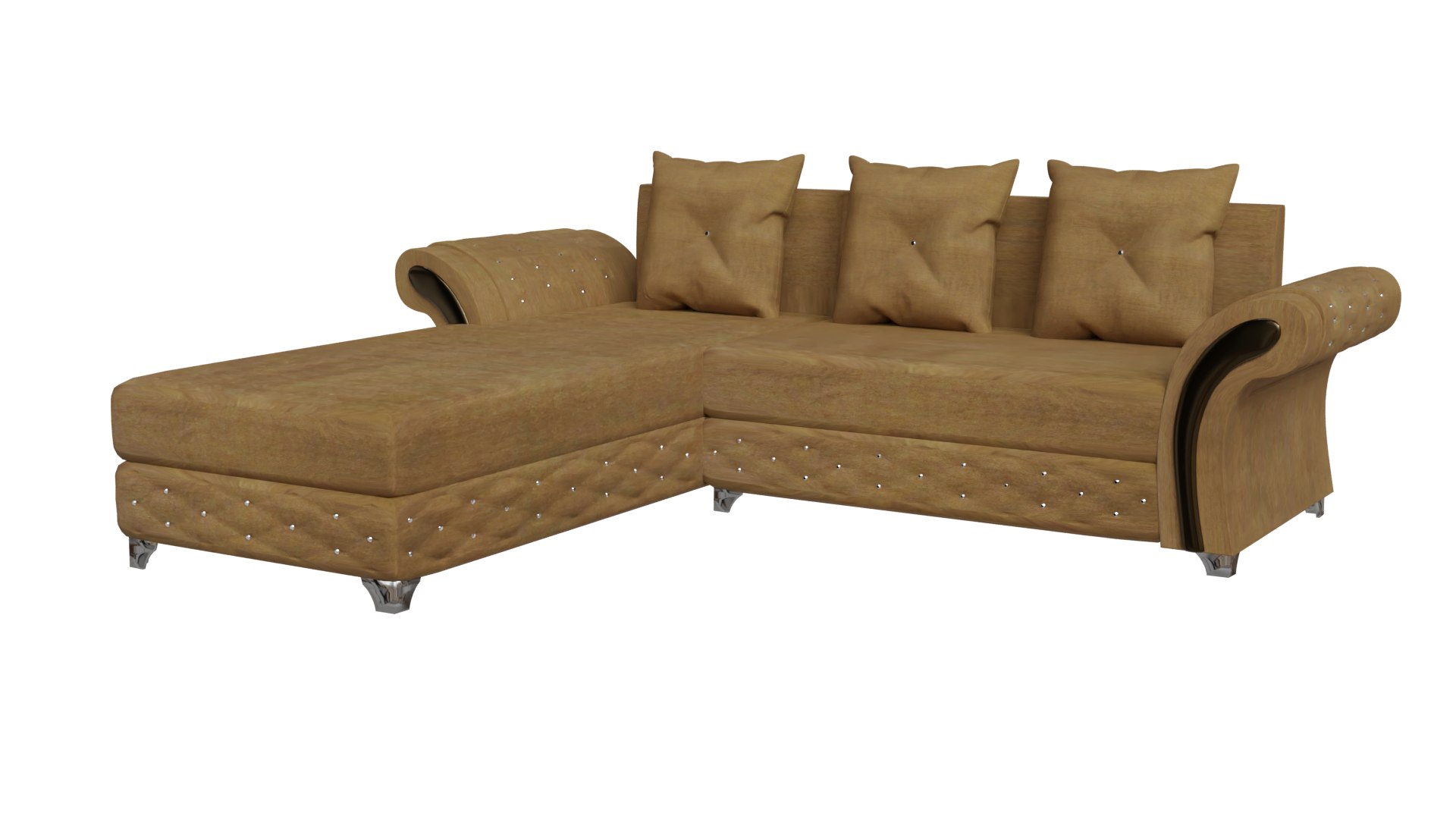 3D L shape sofa beige lounge - TurboSquid 2048285
