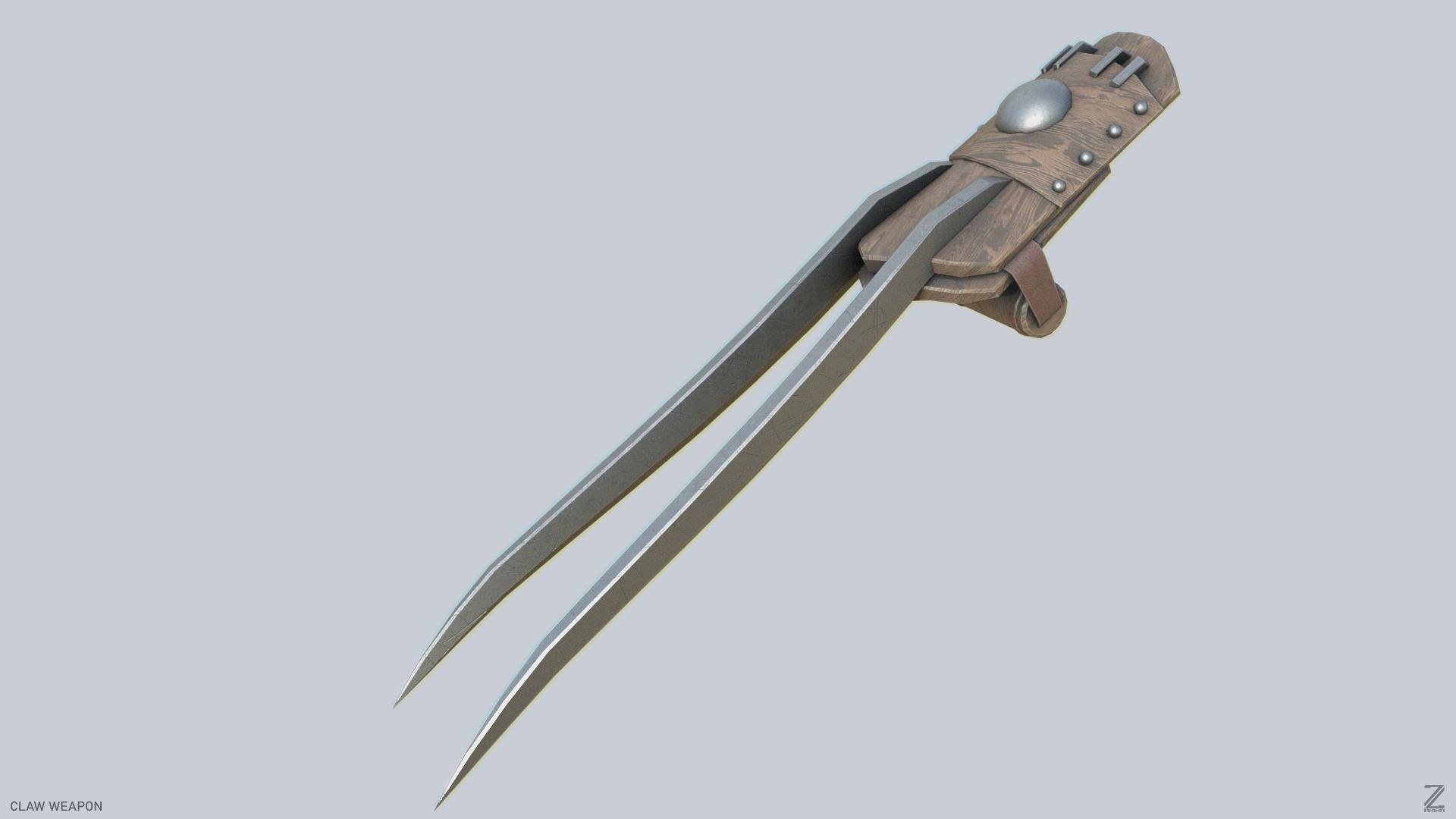3D Claw Weapon Model - TurboSquid 2242297