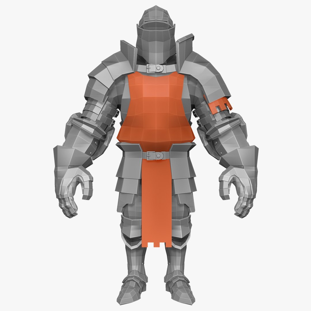 3d Model Of Base Mesh Knight Series