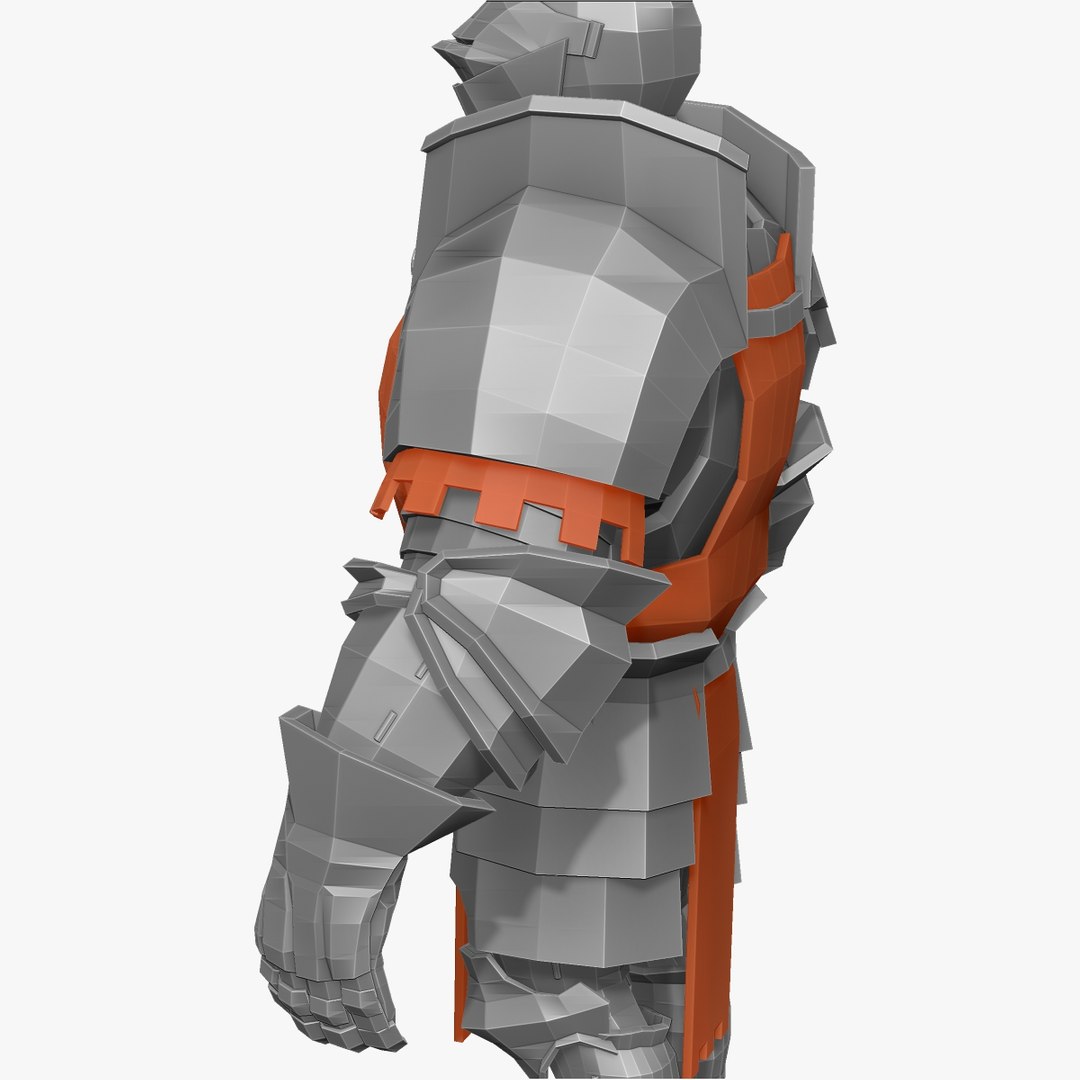 3d Model Of Base Mesh Knight Series