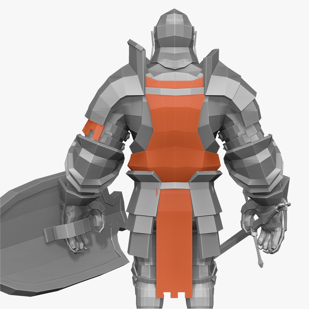 3d model of base mesh knight series