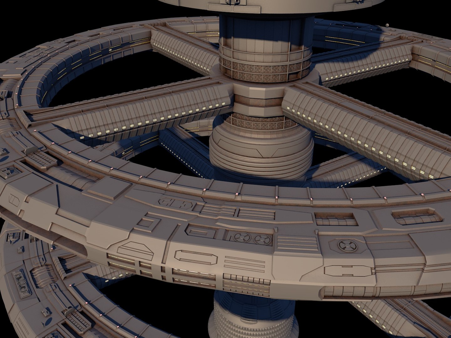 3D model space station - TurboSquid 1379002