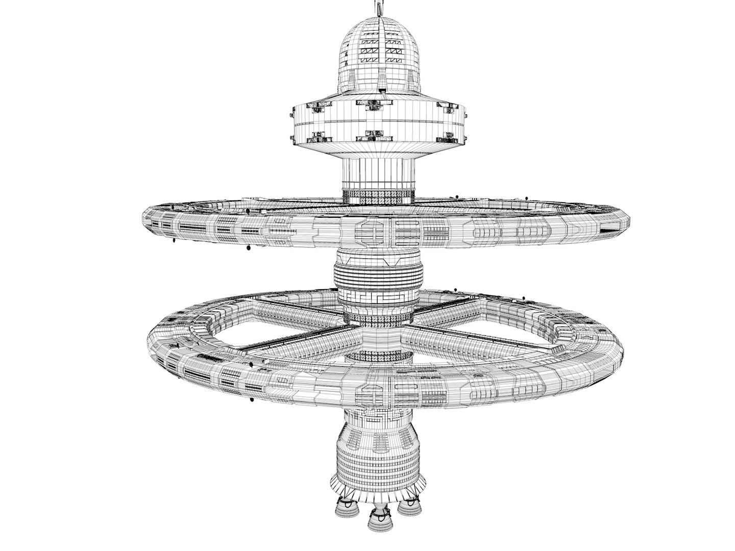 3D model space station - TurboSquid 1379002