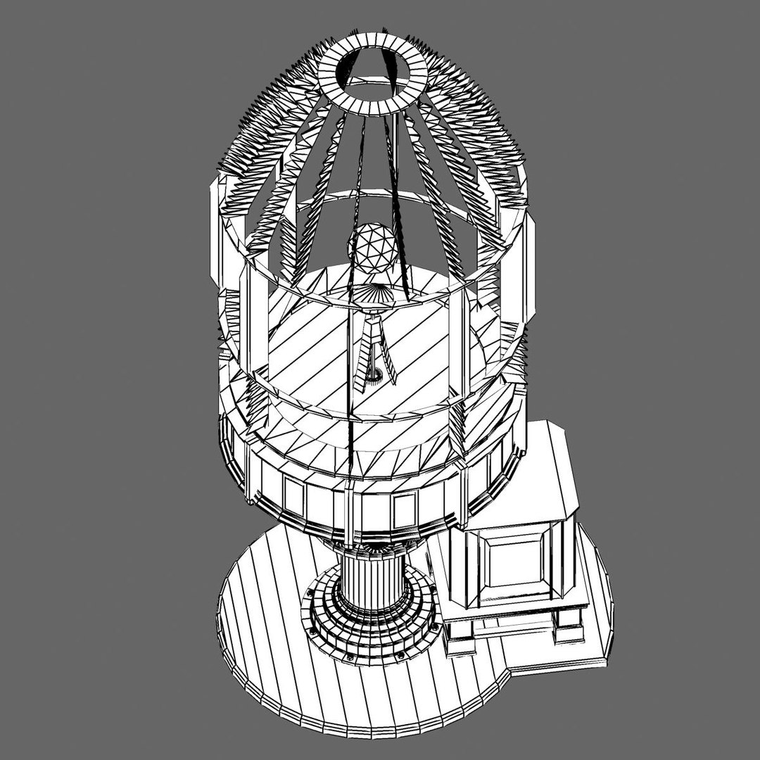 Fresnel Lens Lighthouse Light 3d Ma
