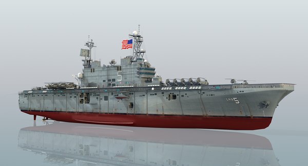 uss peleliu lha-5 3d model