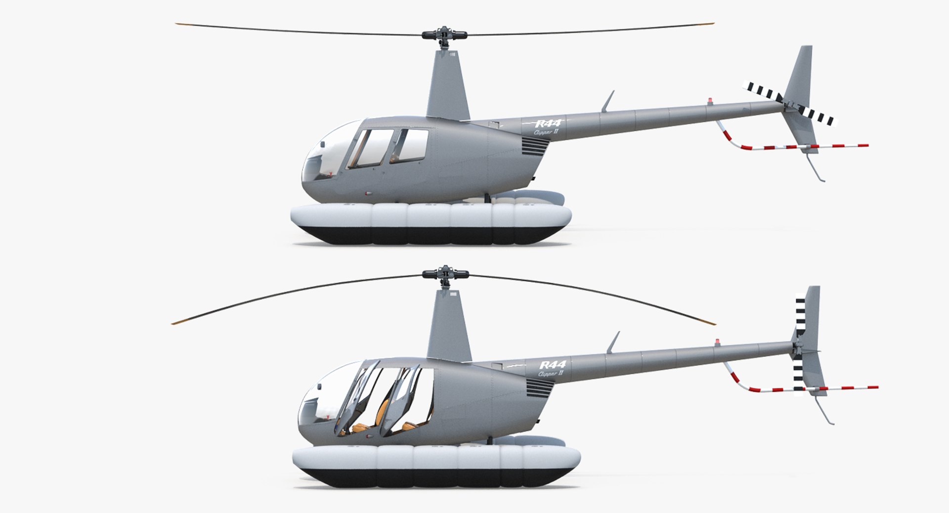 Helicopter Robinson R44 Floats Max